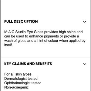 MAC Cosmetics | Makeup | Mac Studio Eye Gloss | Poshmark